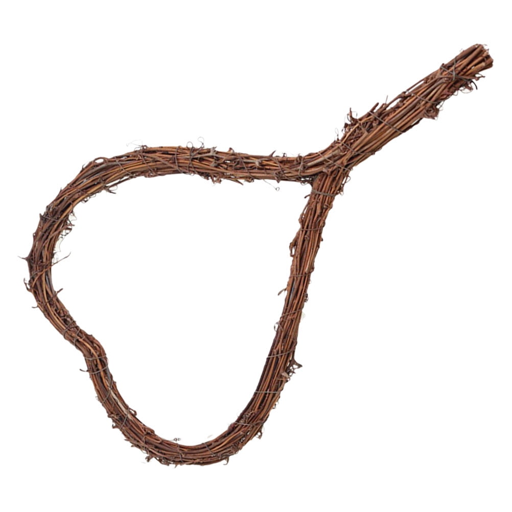 OUNONA Grapevine Heart Wreath With Handle Valentine Natural Grapevine ...