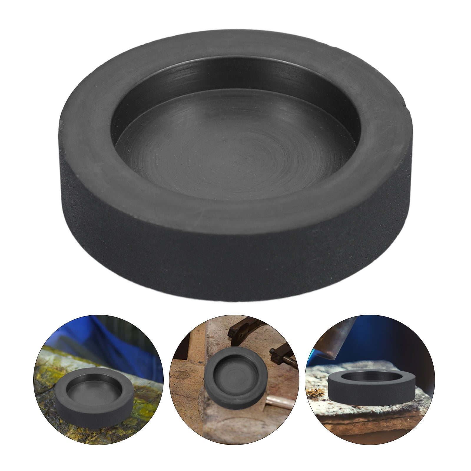 OUNONA Graphite Mold for Silver Brass Casting Round Graphite Ingot ...