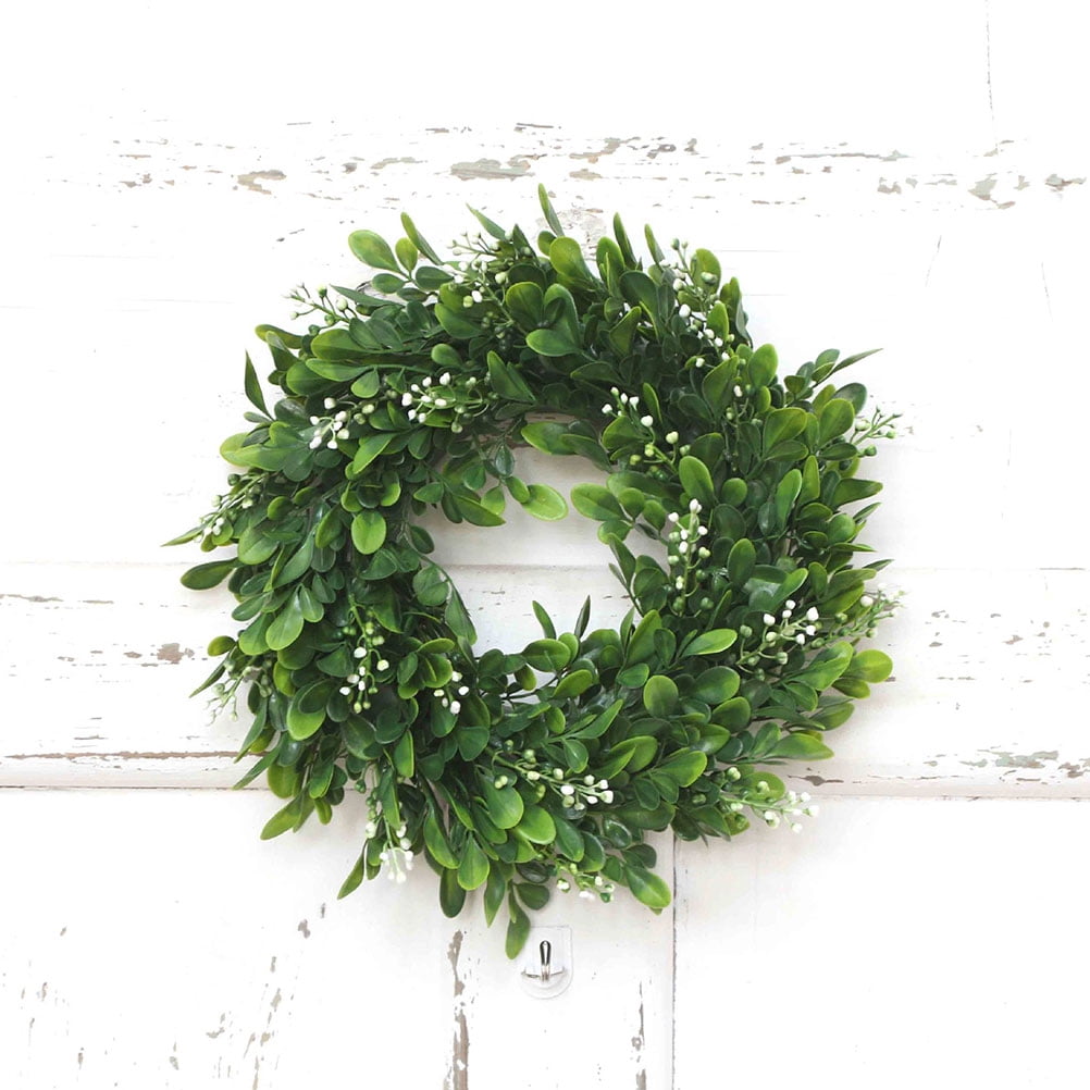 OUNONA Christmas Wreath Green Wall Gar for Front Door and Fireplace ...