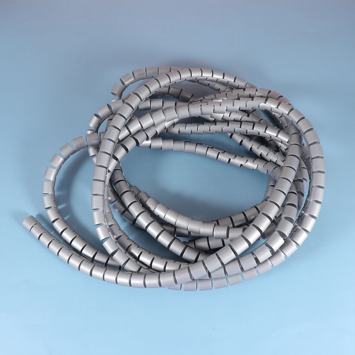 OUNONA Grey Flexible Spiral Cable Organizer for Use Compact PE Cord ...