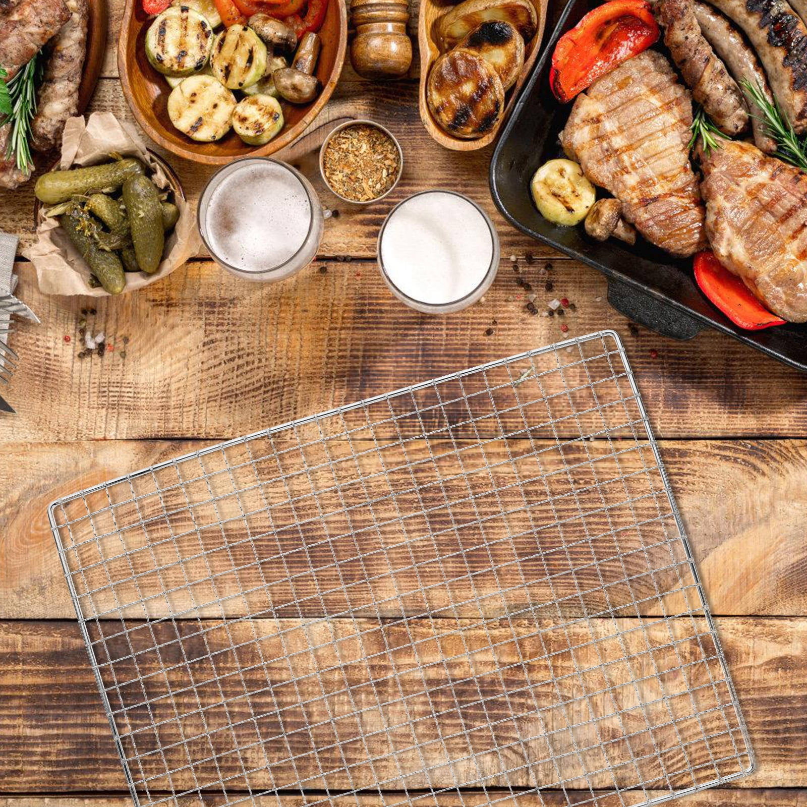 OUNONA Grill Grate Stove Top BBQ Grill Grill Metal Grill Grate Metal ...