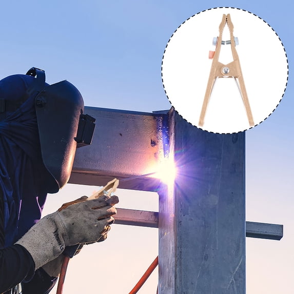 OUNONA Grounding Wire Clamp Copper Welding Fixture Clamp for Oxidation ...