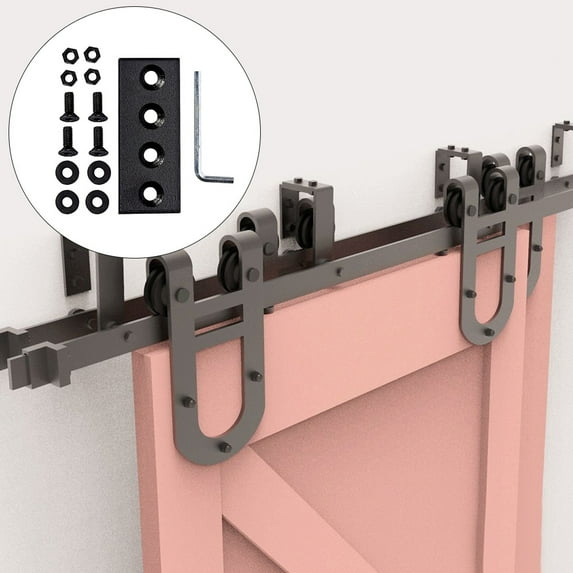 OUNONA Guide Rail Connector Track Splice Versatile Color Barn Door ...