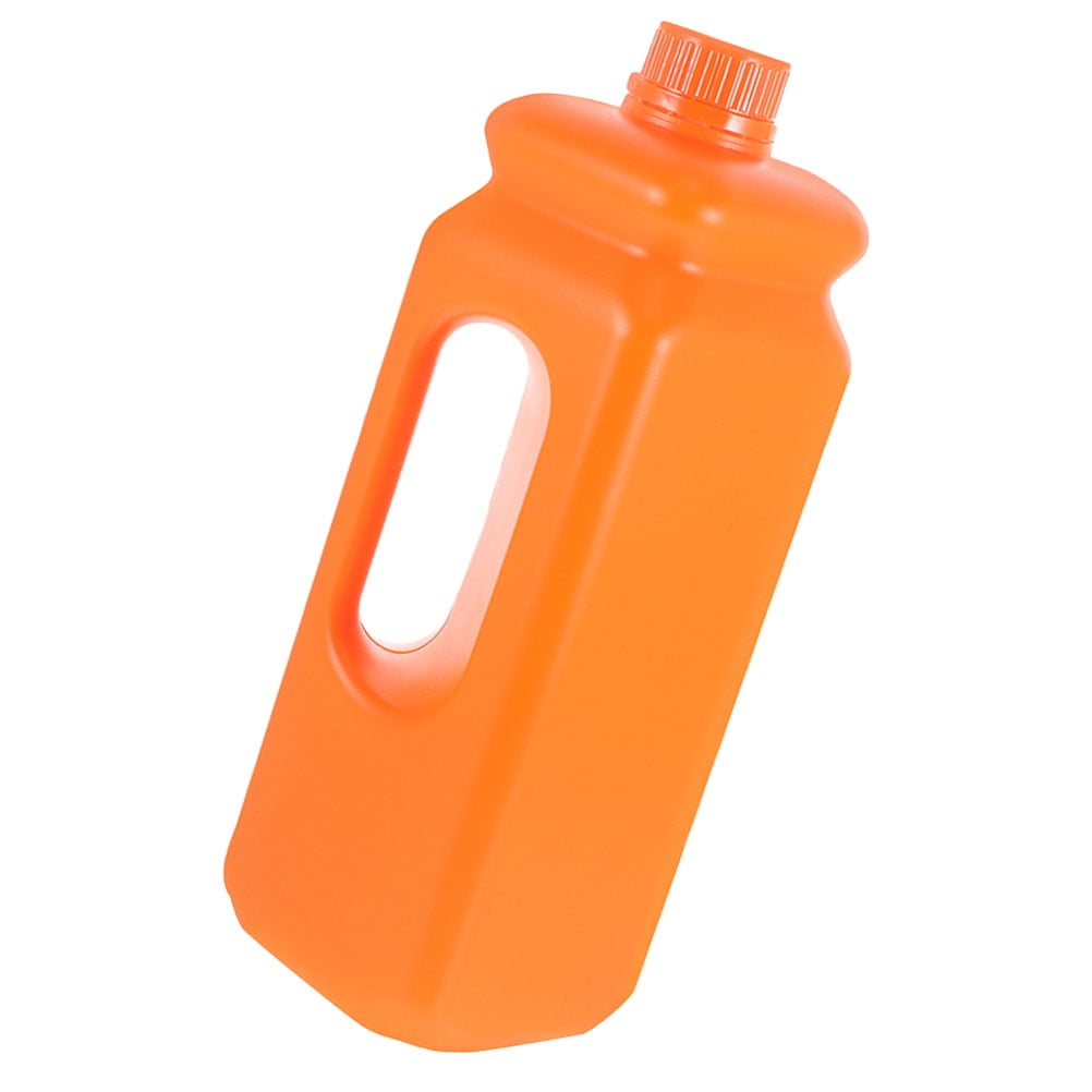 OUNONA HDPE Juice Storage Bucket with Handle and Lid Orange Color Safe ...