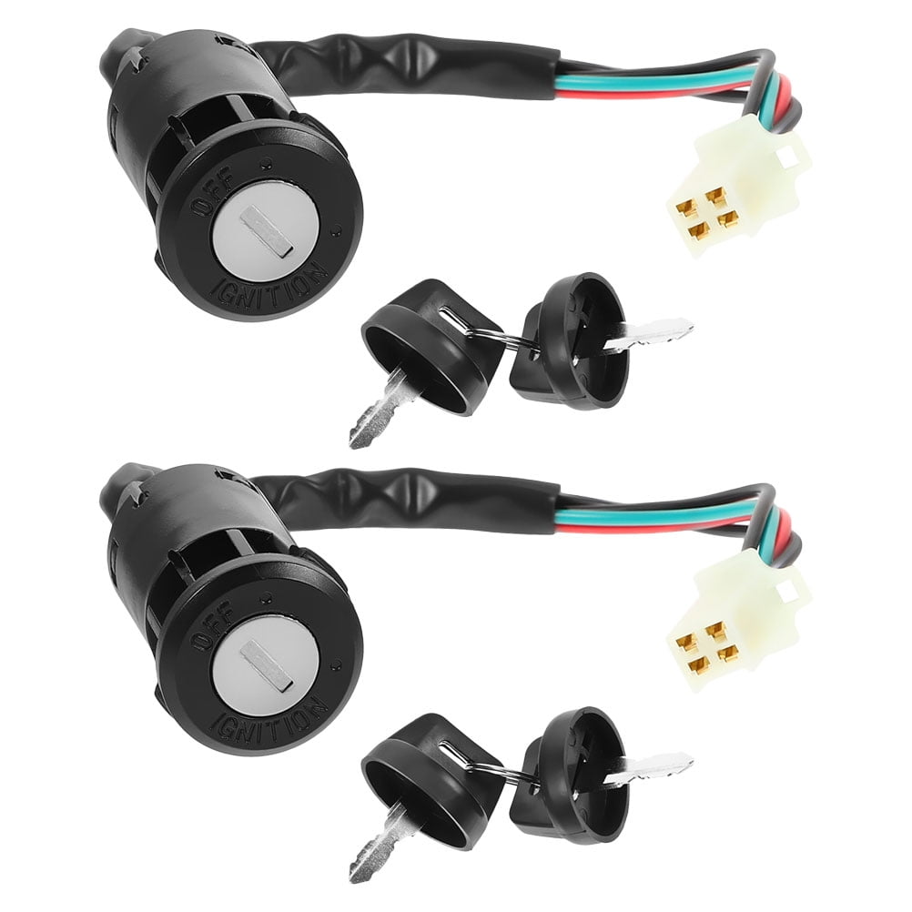 OUNONA HOMEMAXS 2pcs ATV Ignition Key Switch with Wiring Fits Various ...