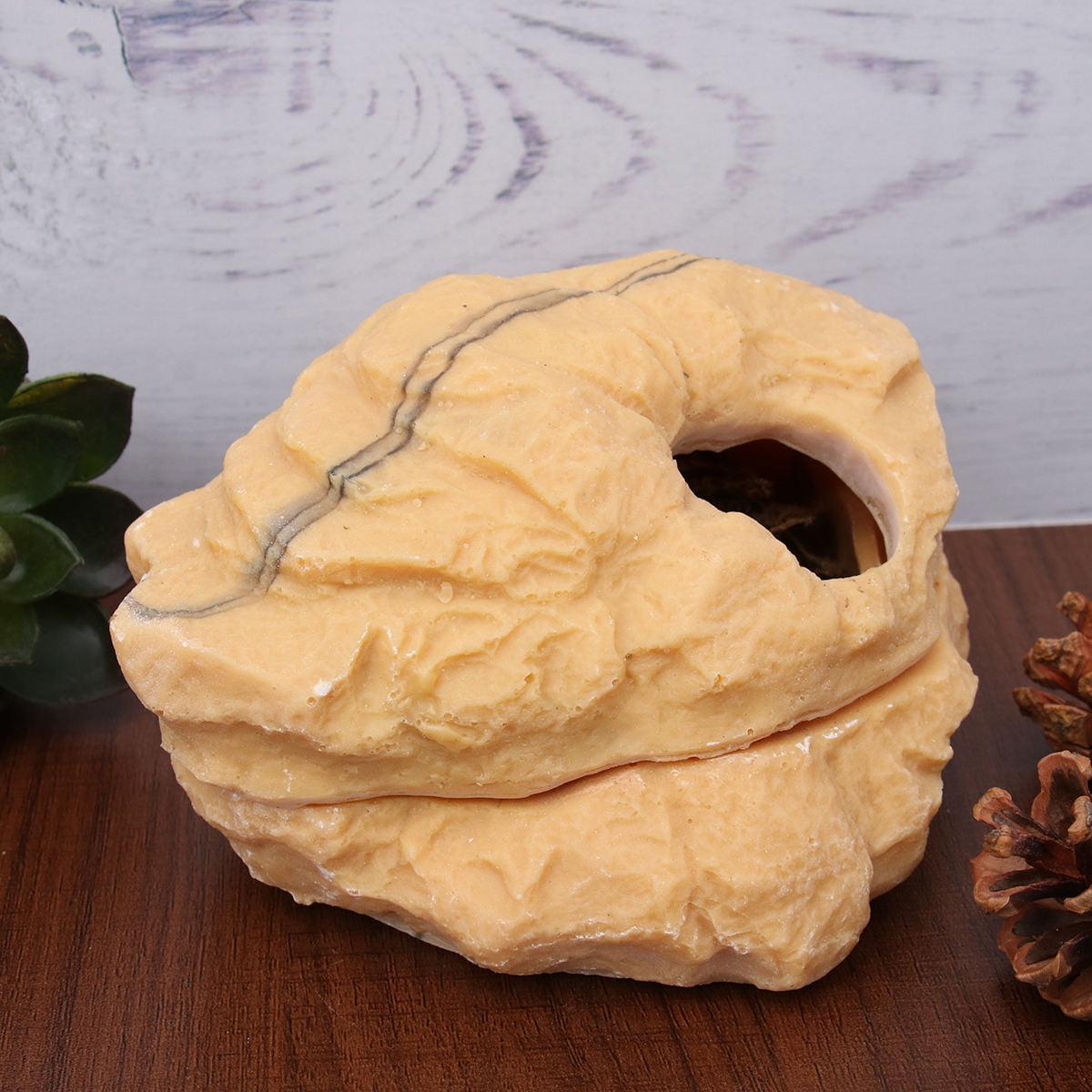 OUNONA Habitat Leopard Gecko Hides and Caves Large Warm Lizard Shelter ...