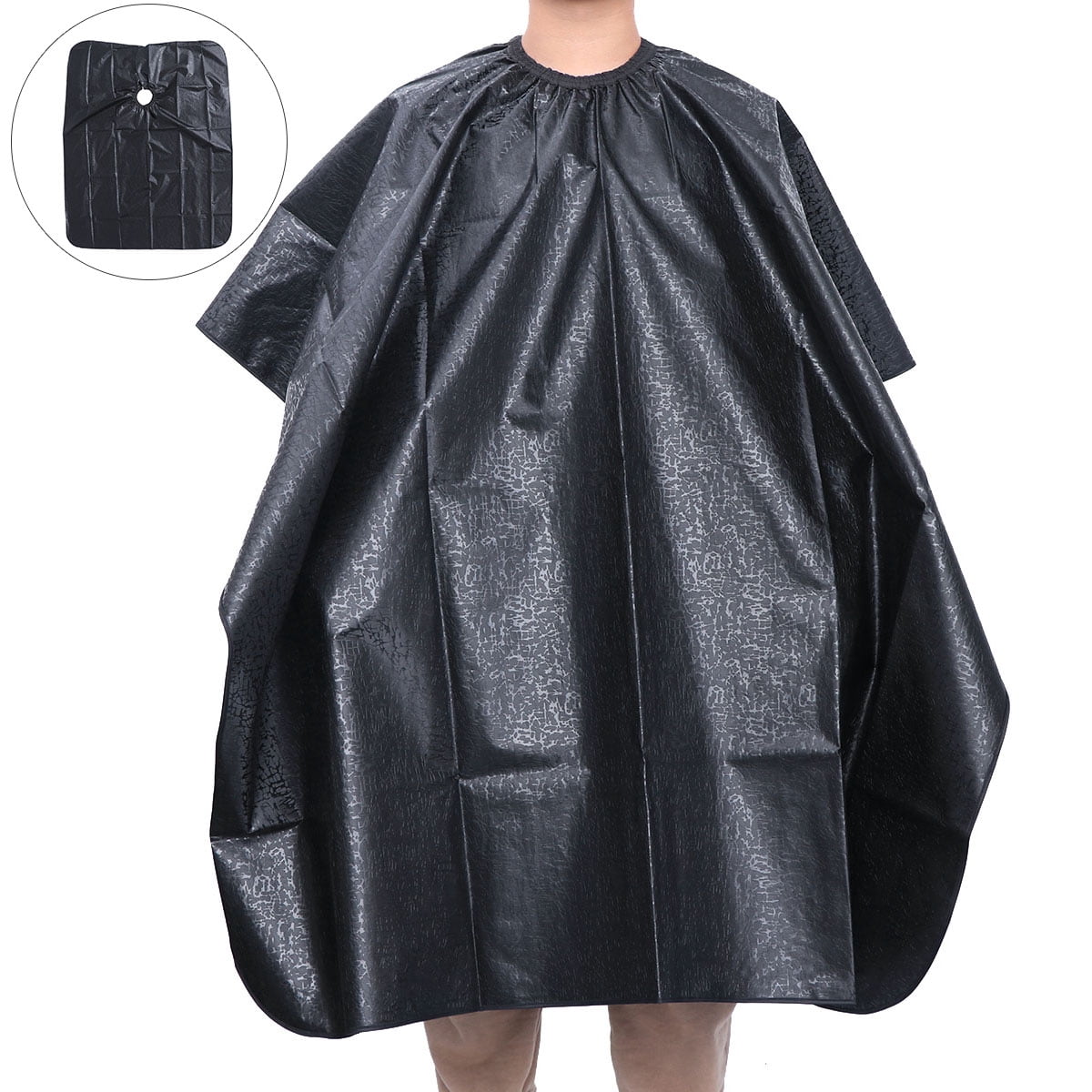 OUNONA Hair Dye Cape Waterproof Fiber Hair Washing Cape Black Comb-out Makeup Hair Dyeing Apron ...
