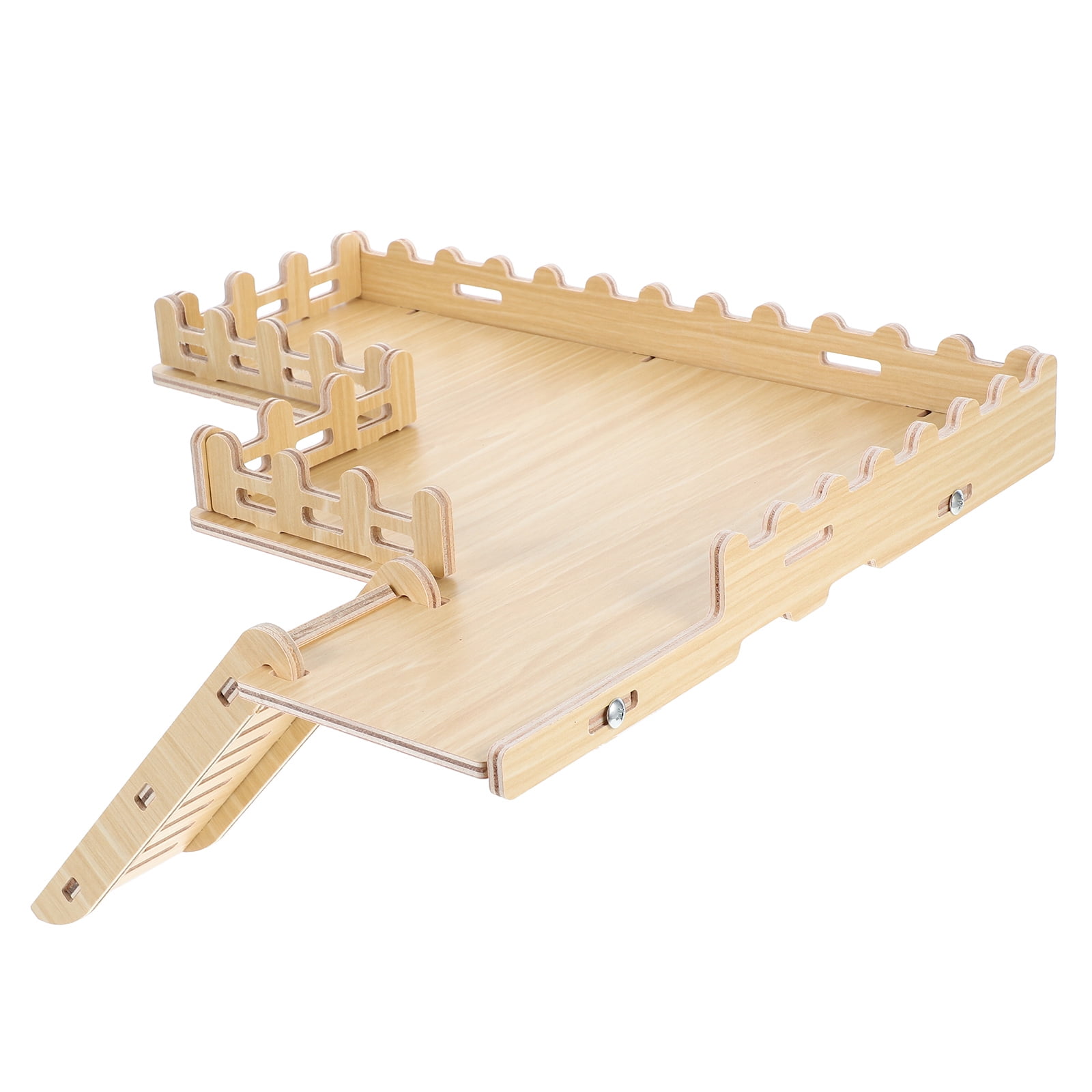 OUNONA Hamster Cage Platform Wood Platform with Ladder and Fence for ...