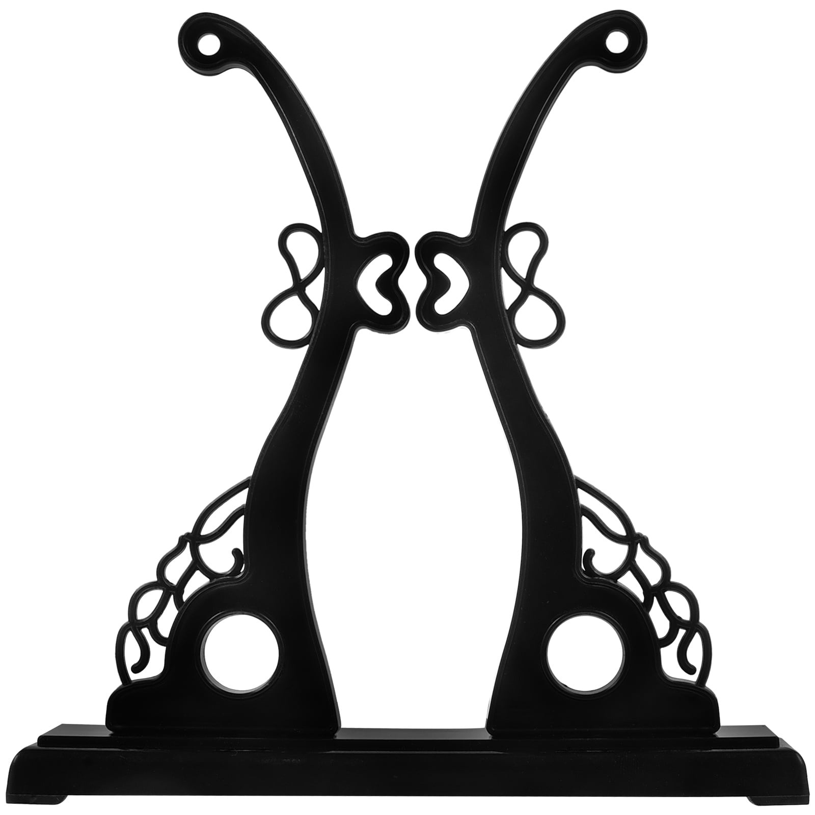 OUNONA Folding Fan Stand Sturdy Display Base Decorative Hand Fan Holder ...