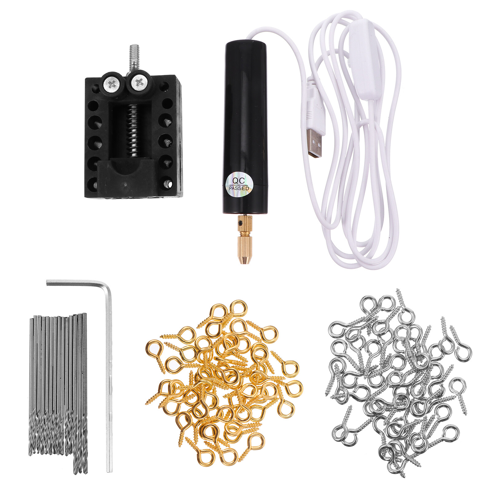 OUNONA Hand Small Drill Machine Sheep Eye Stud Set Hole Drilling Tools ...