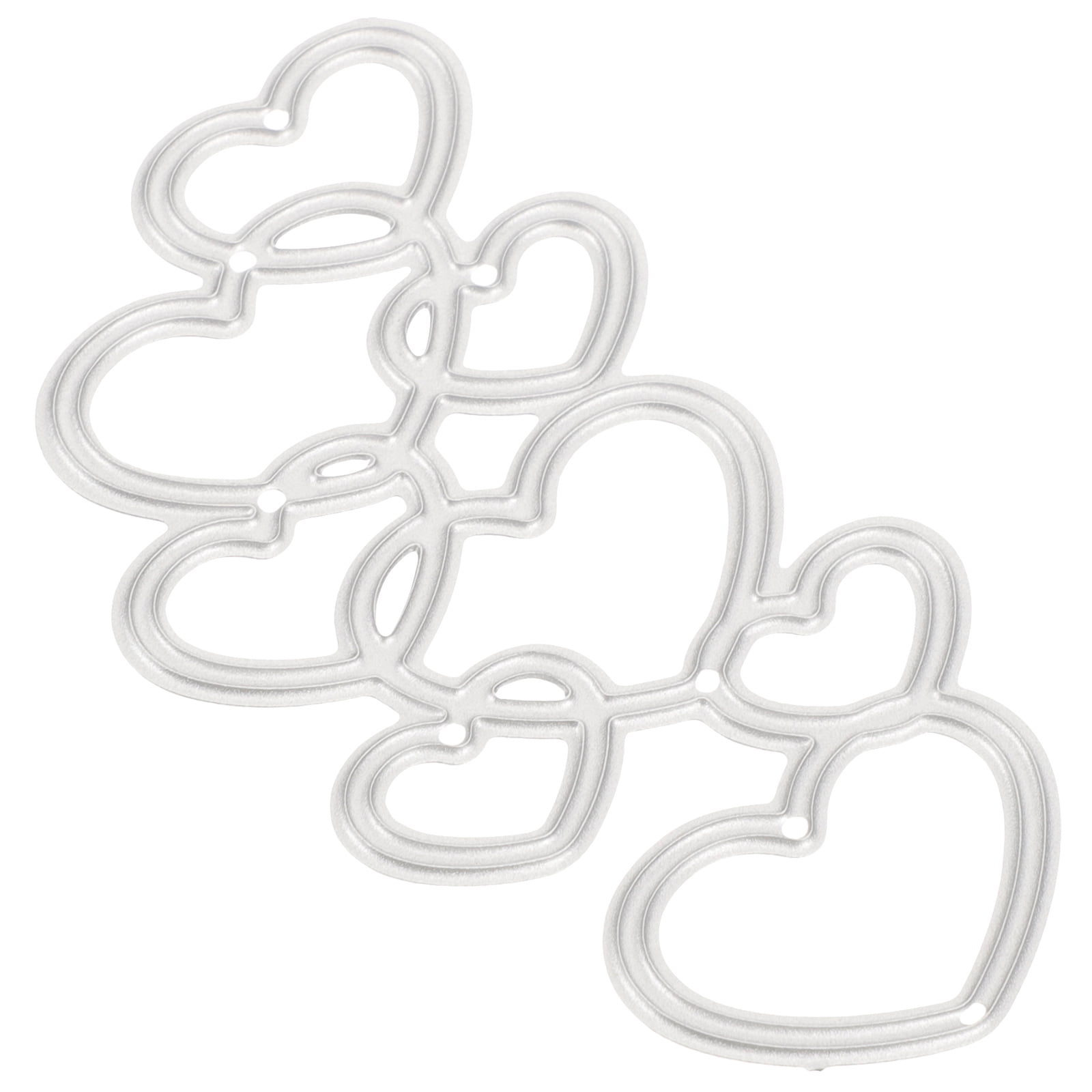 OUNONA Heart Cutting Die Metal Cutting Stencil DIY Cutting Die Crafts ...