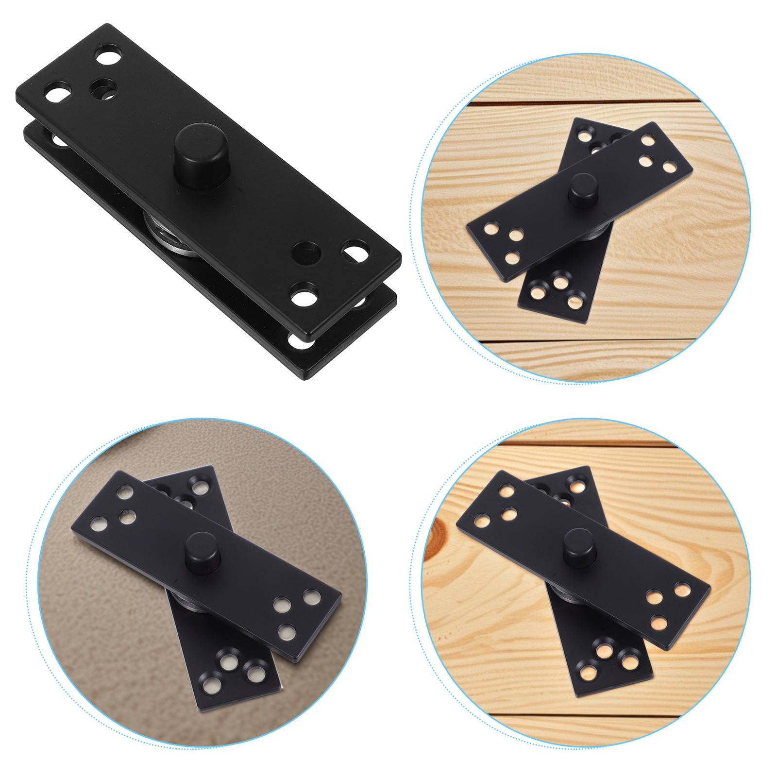 OUNONA Heavy Duty Door Pivot Hinges with 360 Degree Shaft Stainless ...