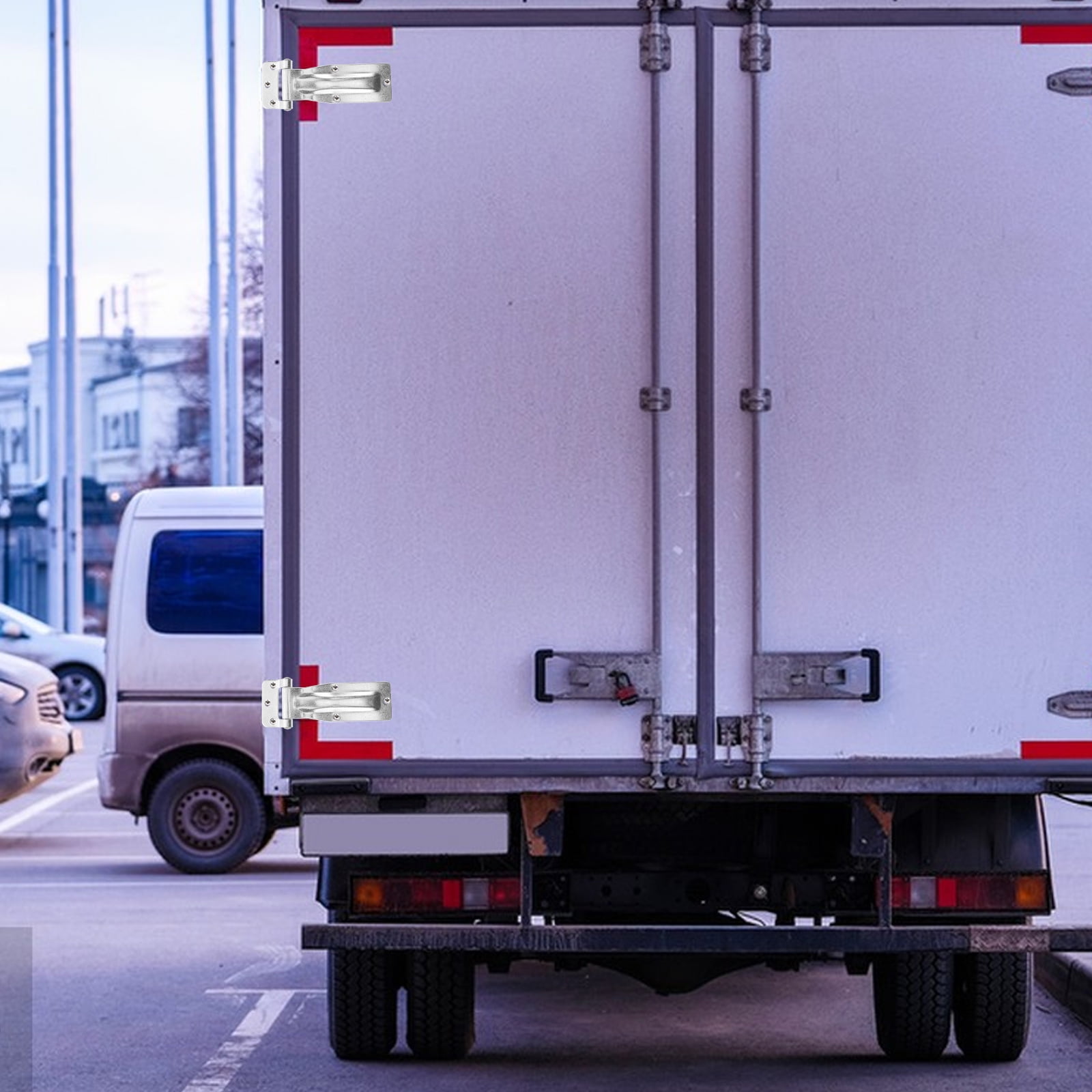 OUNONA Heavy Duty Galvanized Carbon Steel Truck Trailer Door Hinge Side ...