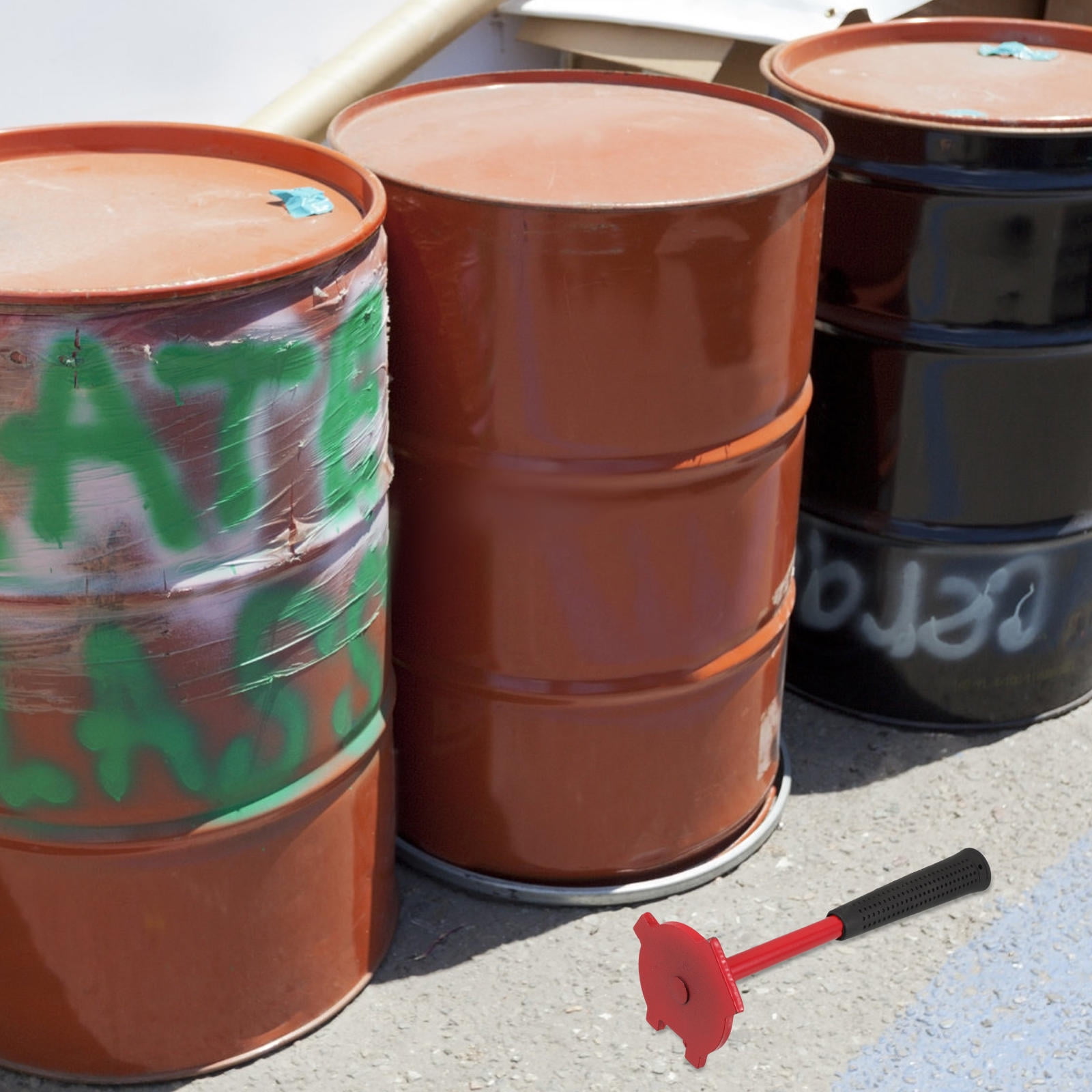 OUNONA Heavy Duty Manual Oil Can Opener Wrench for Oil Barrels Drums ...