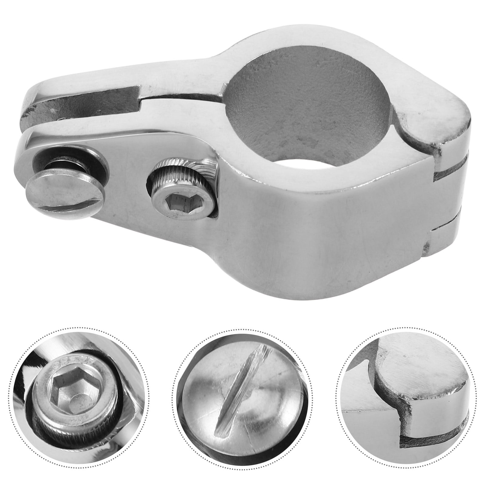 OUNONA Durable Stainless Steel Pipe Clamp for Boats Featuring Hinged ...