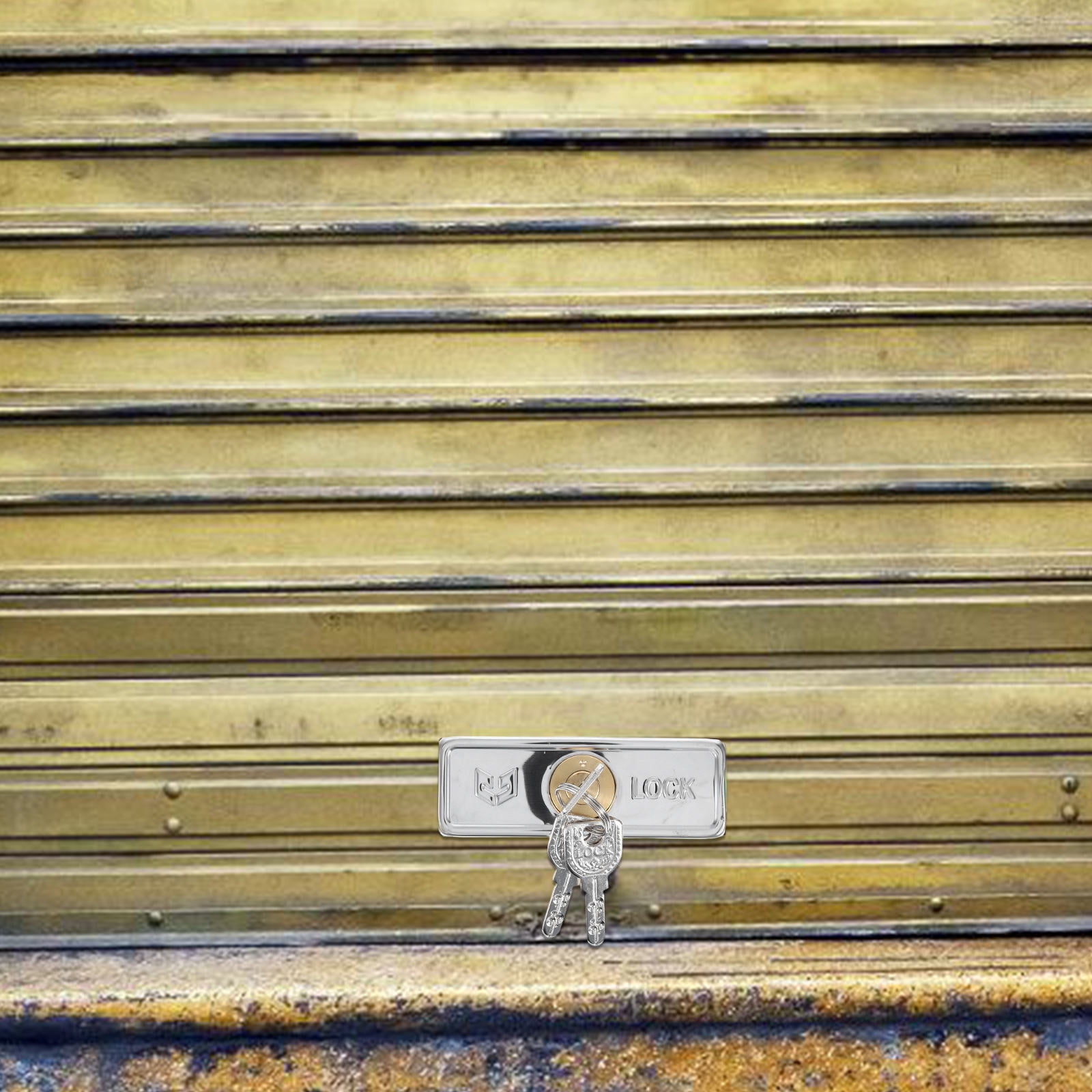 OUNONA Heavy Duty Metal Rolling Shutter Door Locks With 3 Keys Latch ...