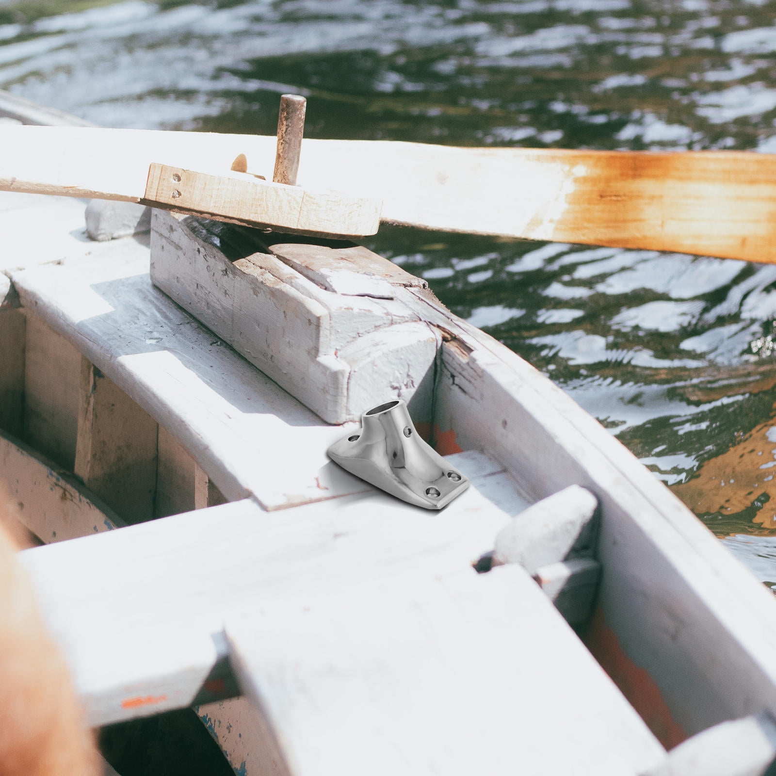 OUNONA Heavy Duty Stainless Steel Flagpole Bracket Mount Yacht Flag ...