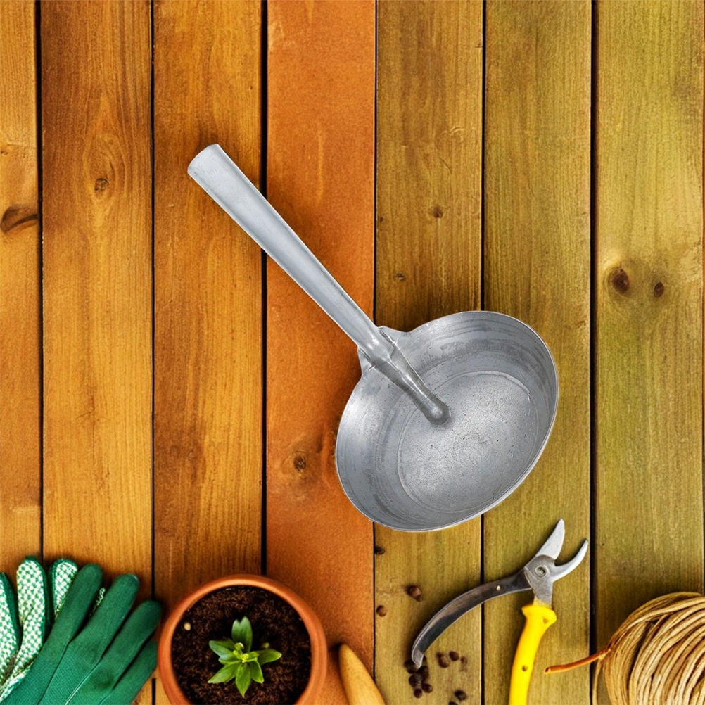 OUNONA Hemoton 1 Set Iron Ladle Spoon for Feeding and Watering Heavy ...