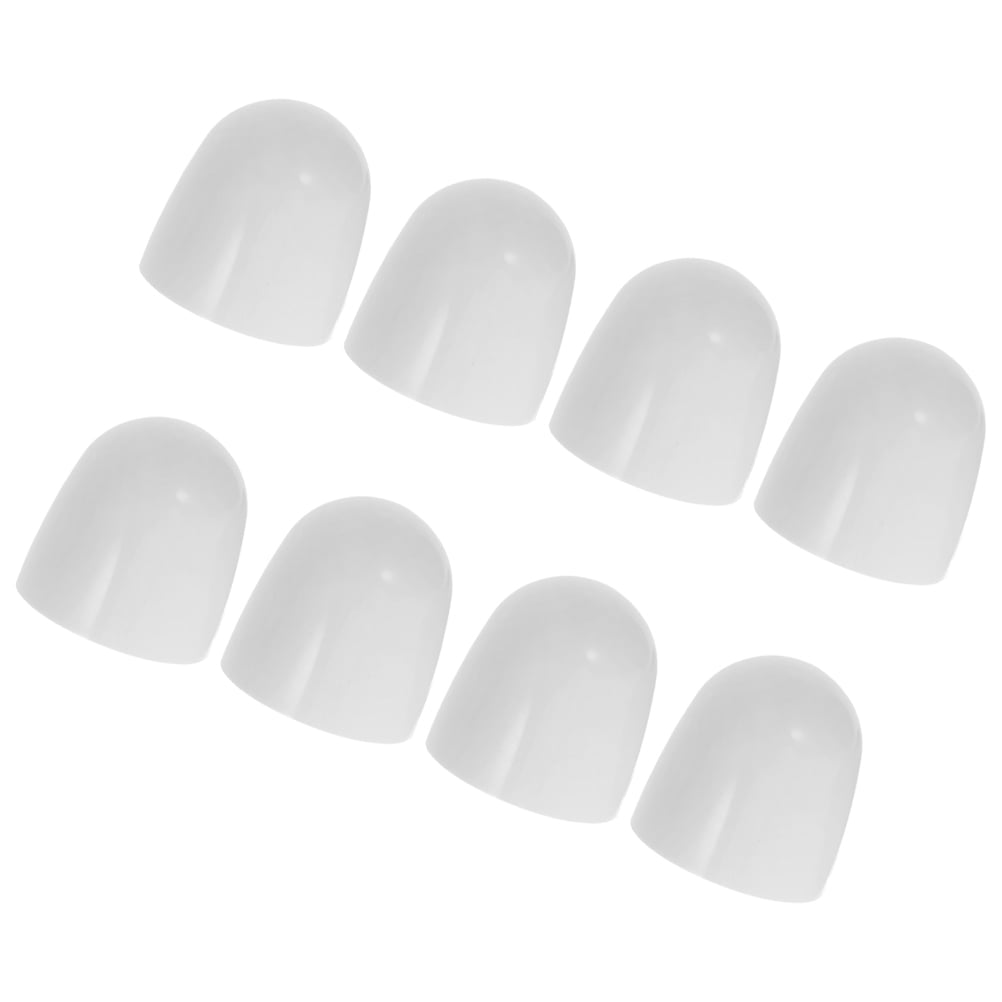 OUNONA Worgeous 8 Pcs Universal Toilet Bolt Caps Round Plastic Push On ...