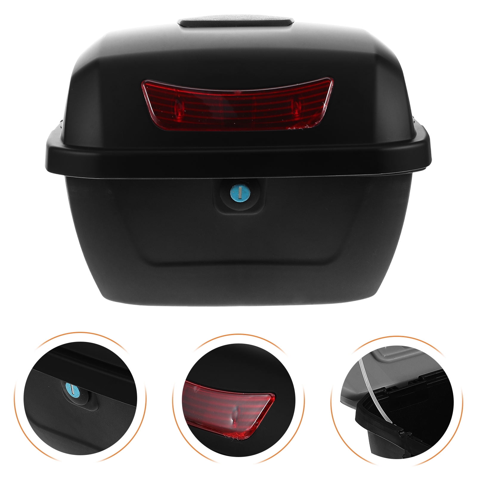 OUNONA Hemoton Large Capacity Motorcycle Tail Box Storage Trunk for ...