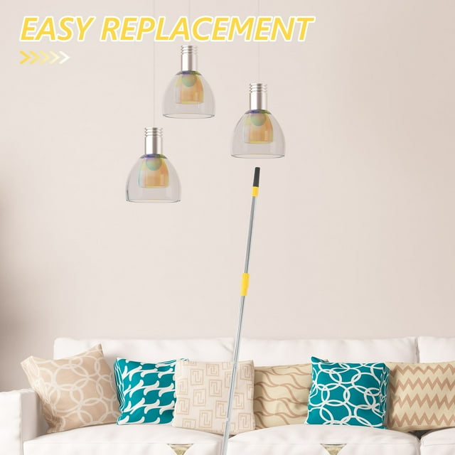 OUNONA High Ceiling Light Bulb Changer Pole With Telescopic Extension ...