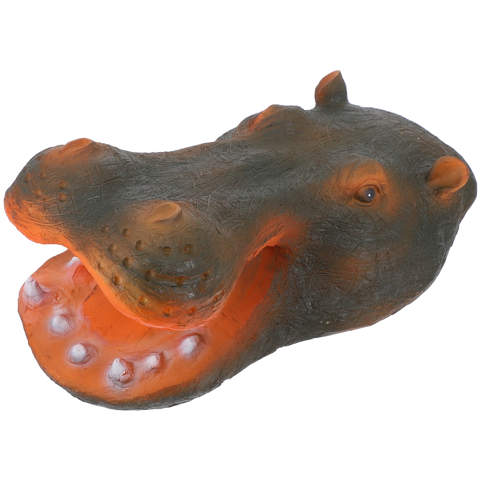 OUNONA Hippo Statue Home Resin Hippo Head Decoration Resin Hippo Head ...