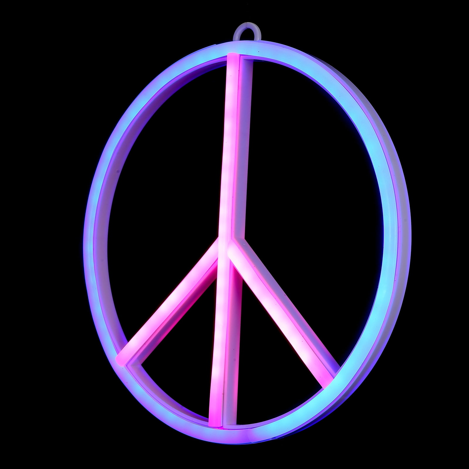 OUNONA Home Decor Outdoor Peace Sign Symbol Neon LED Wall - Walmart.com
