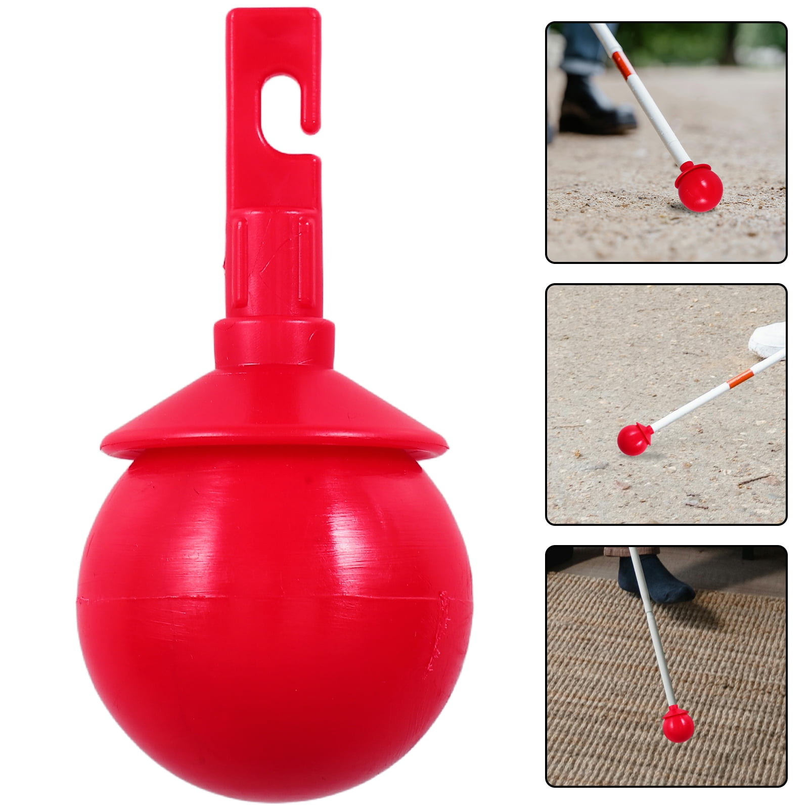 OUNONA Hook Type Rolling Cane Tip Blind Walking Stick Accessory For ...