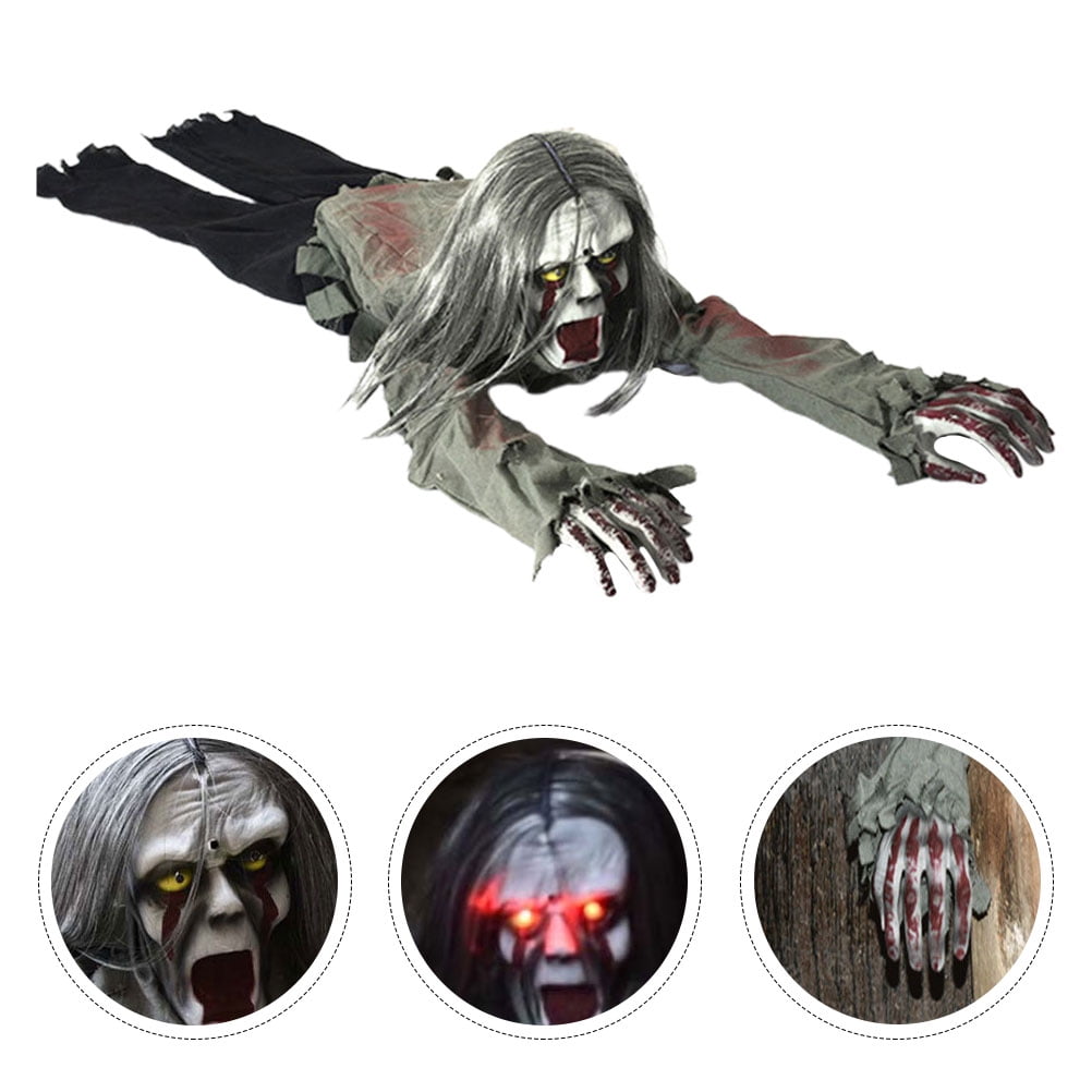 FOLOYORI Scary Decorations Indoor Plastic Crawling Ghost Shape For ...
