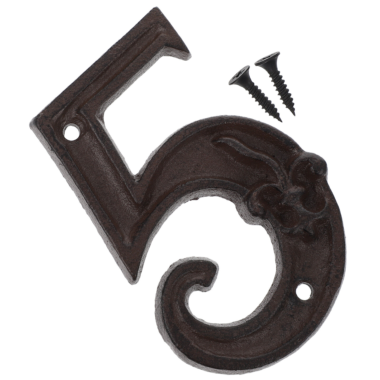 OUNONA House Number Sign Cast Ironmetaldigital Easy to Install Door ...
