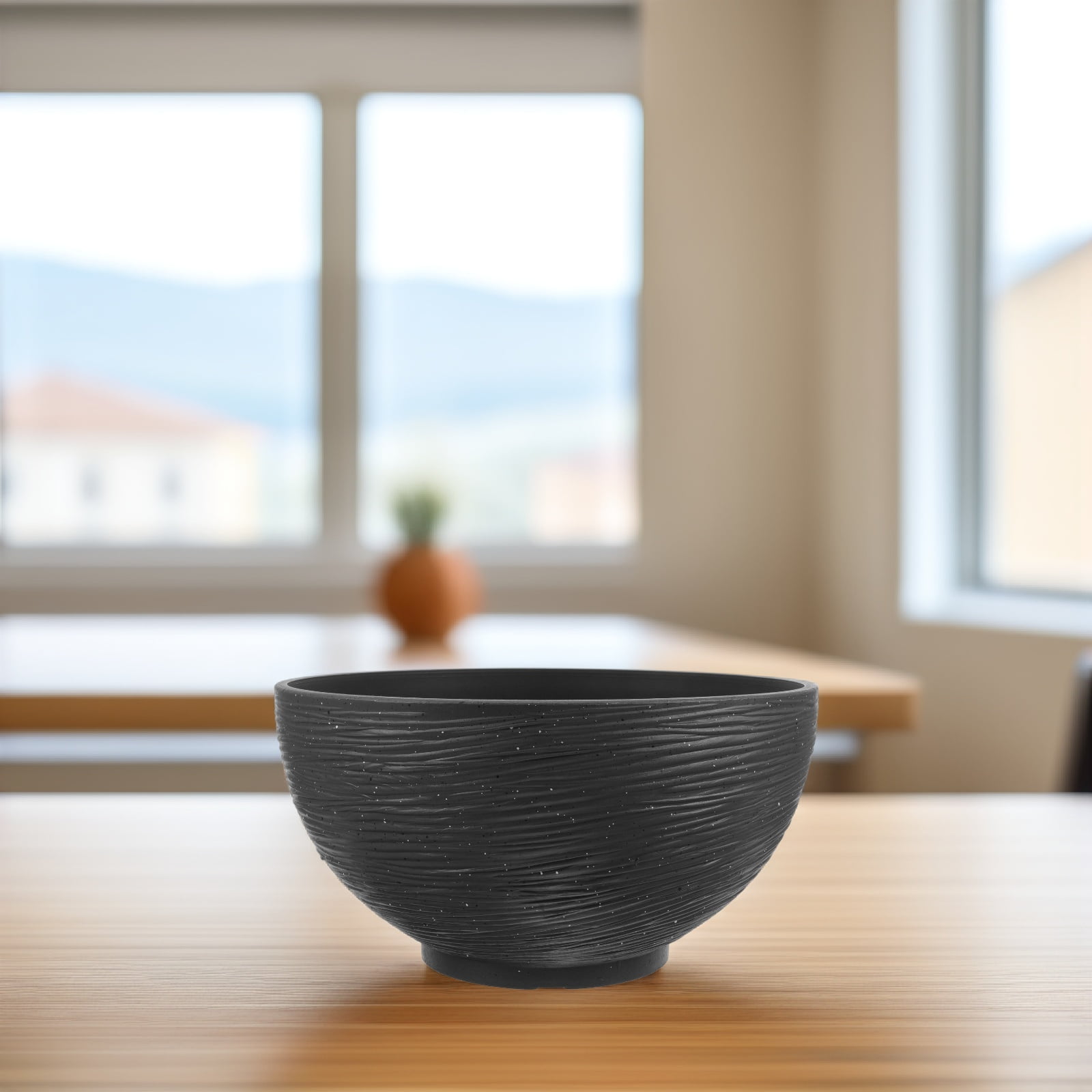 OUNONA House Plant Pots Imitation Stone Lotus Basin 34.50X34.50X18.00CM ...