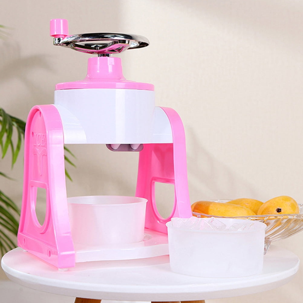 OUNONA Ice Chipper Smoothie Machine Hand Crank Crusher Shaved Maker ...