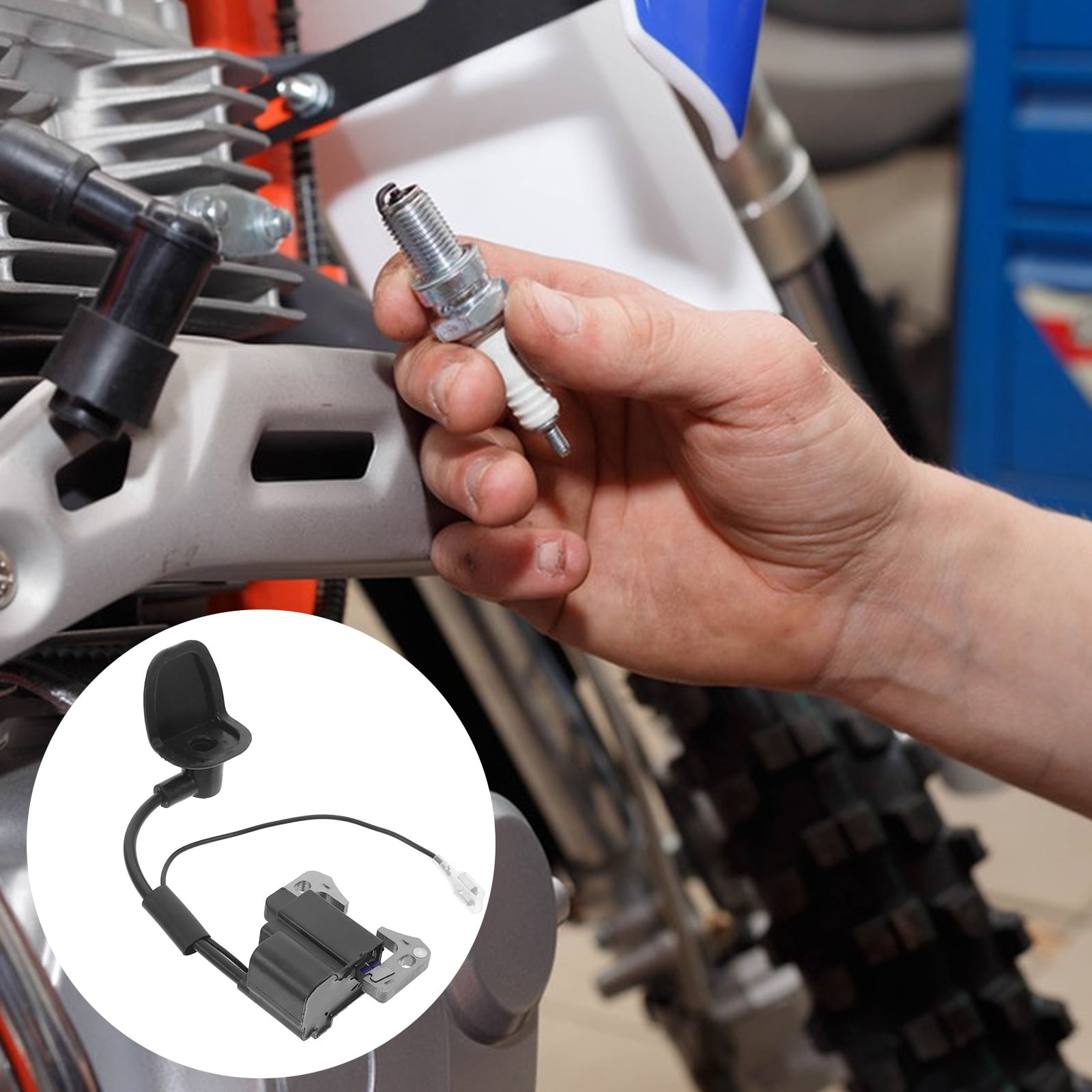 OUNONA Ignition Coil Starter for Mini Motorcycle Engine Dirt Bike ...