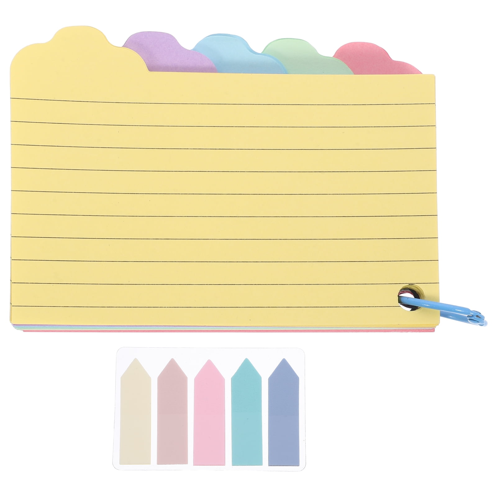 OUNONA Index Card Notes Cards Ring Holders for Playing Blank Office ...
