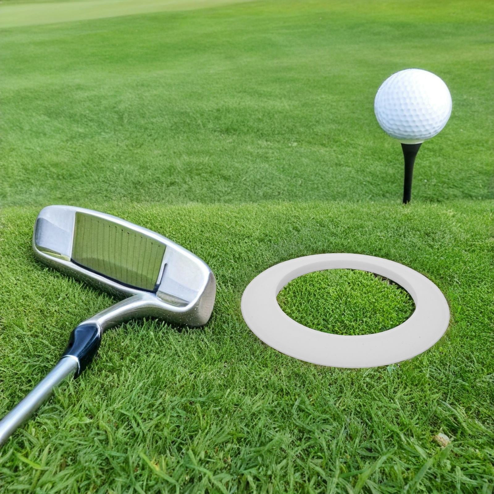 OUNONA Golf Training Accessory White Silicone Putting Cup Hole Cover ...
