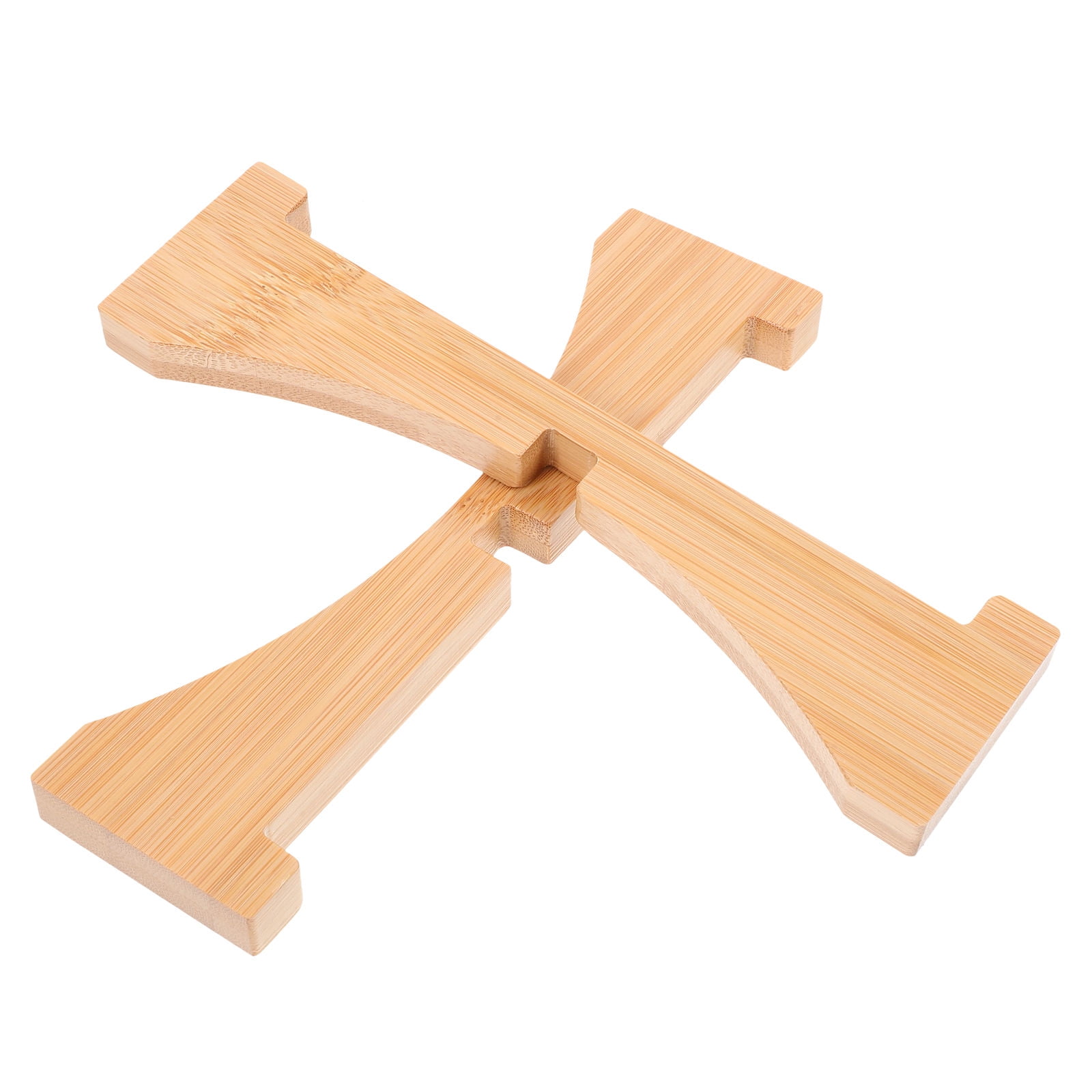 OUNONA Indoor Plant Risers for inside Pots Solid Wood Flower Stand ...