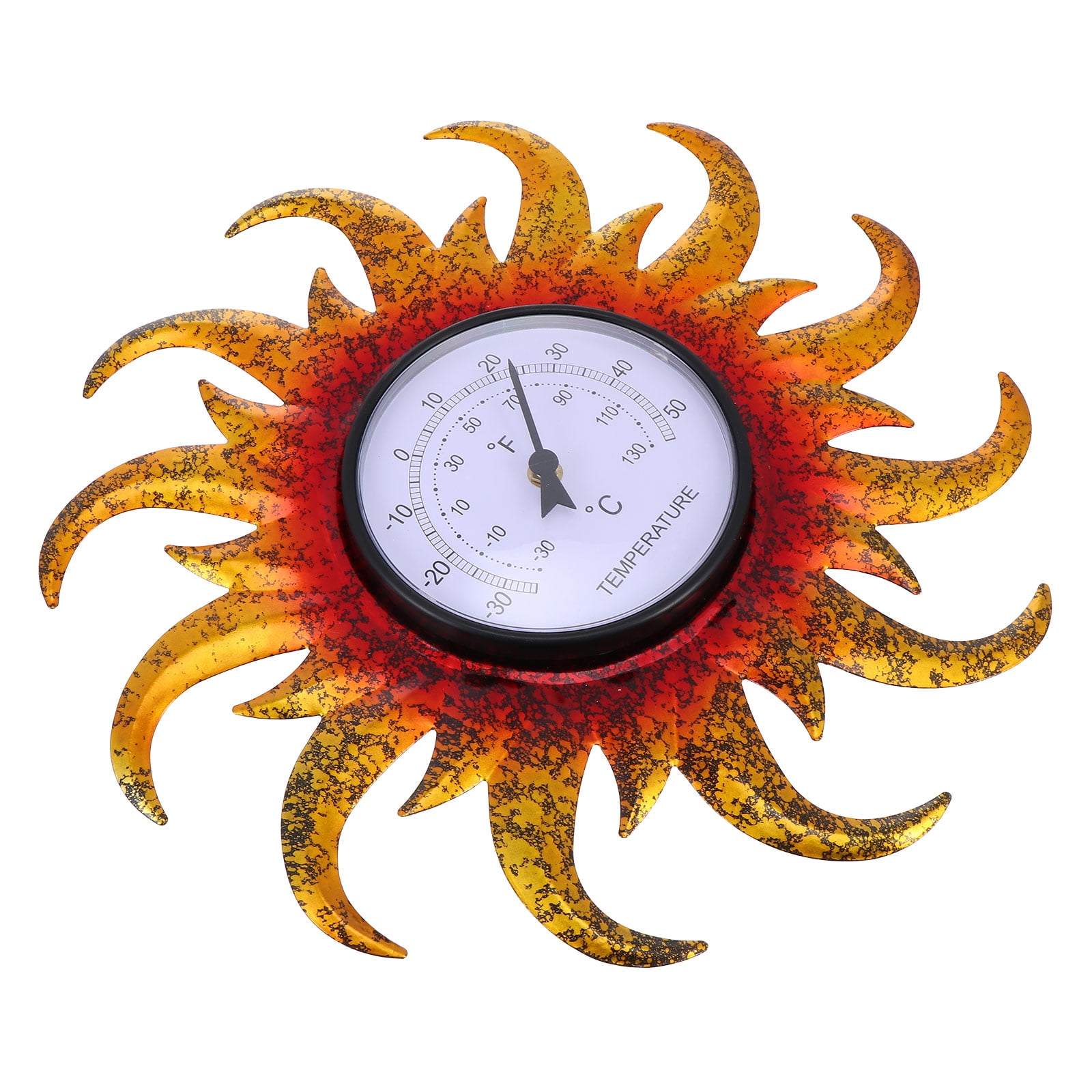 OUNONA Indoor Thermometer Wall Solar Lights Outdoor Smooth Long-lasting ...