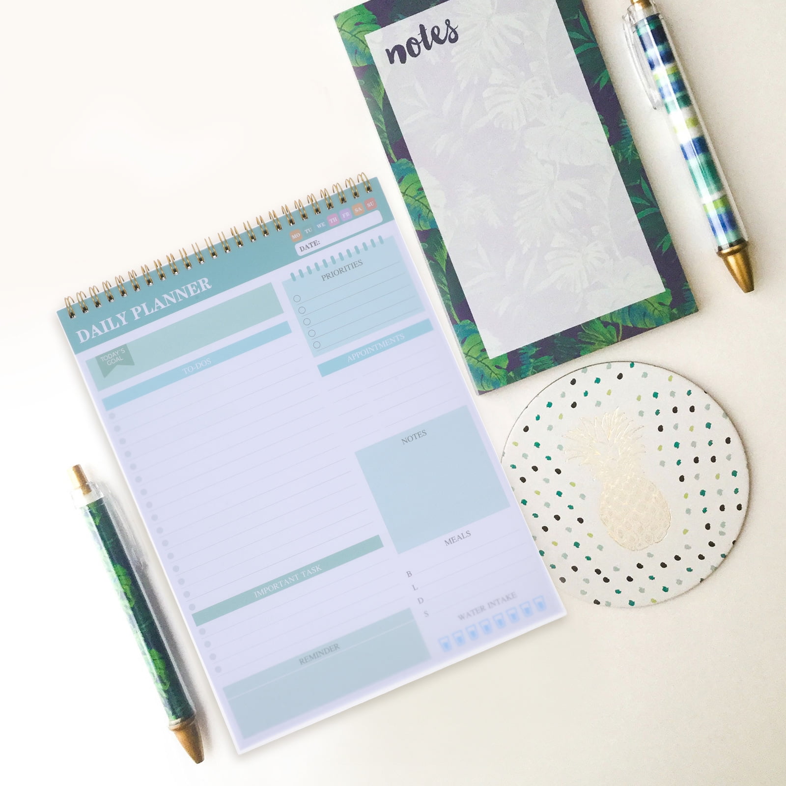 OUNONA Innovative Multi Paper Notebook with Cover and Double Spiral ...