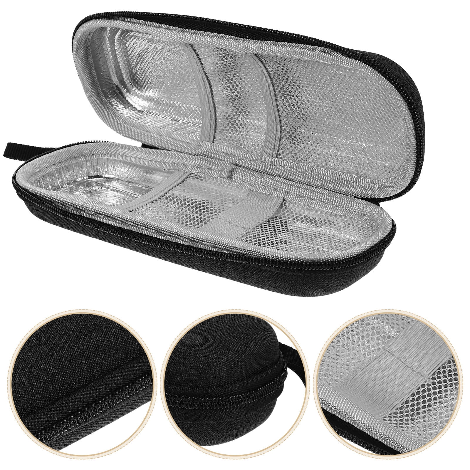 OUNONA Insulated Diabetic Storage Bag Zippered Glucose Monitor Case ...