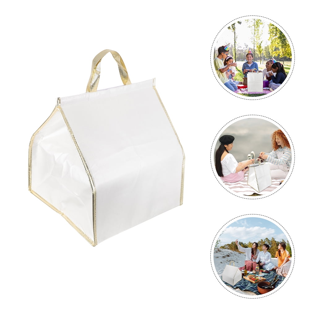 OUNONA Insulated Food Bag Cake Delivery Bag Picnic Food Bag Cake Pizza ...