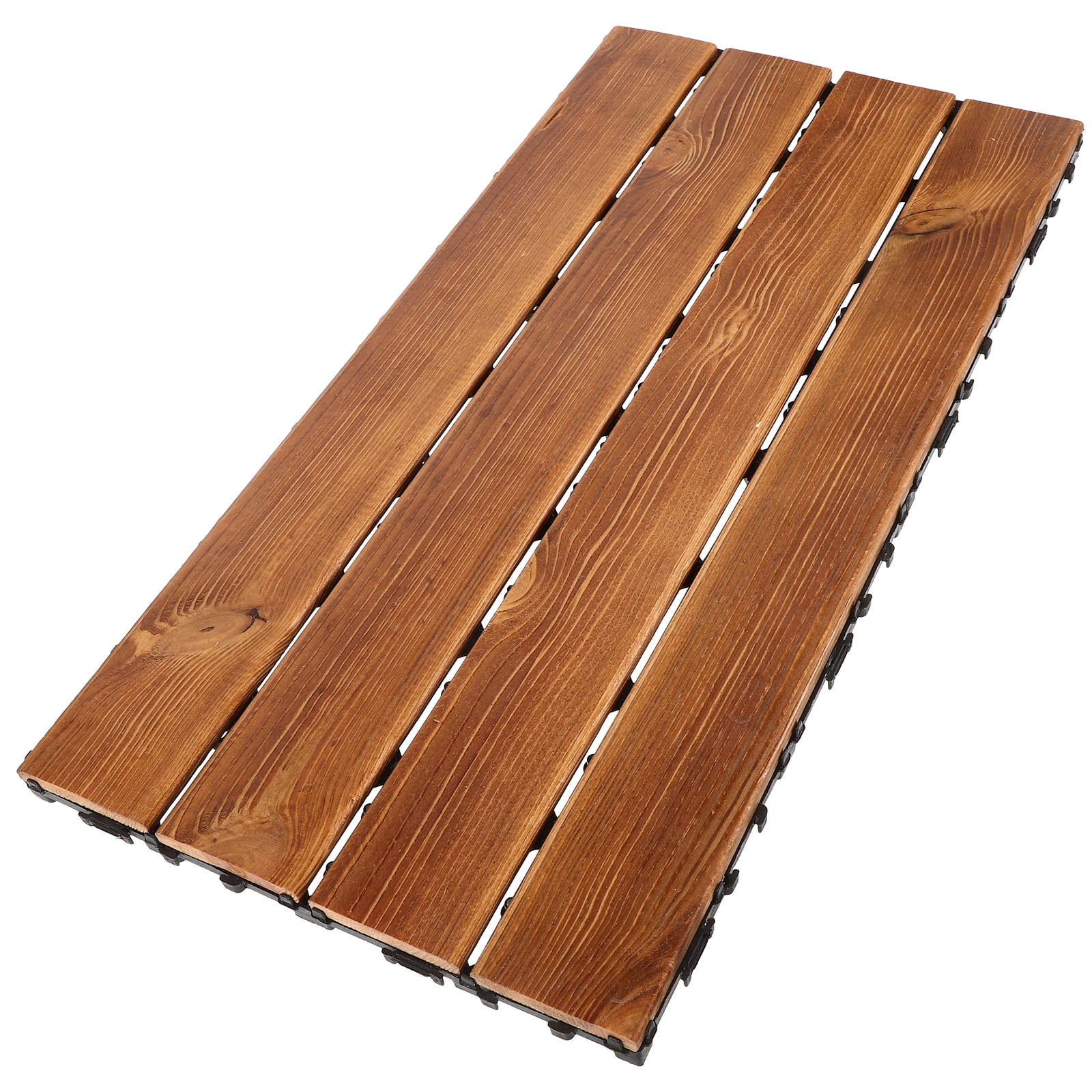 OUNONA Interlocking Decking Tile Balcony Flooring Wooden Tile Outdoor ...