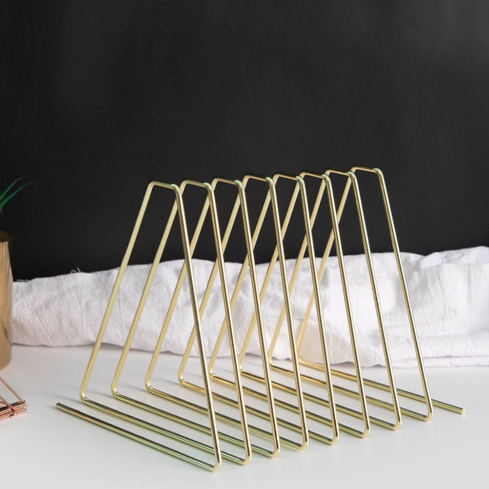 OUNONA Iron Extension Creative Metal Book Stand Book Organiser Book ...