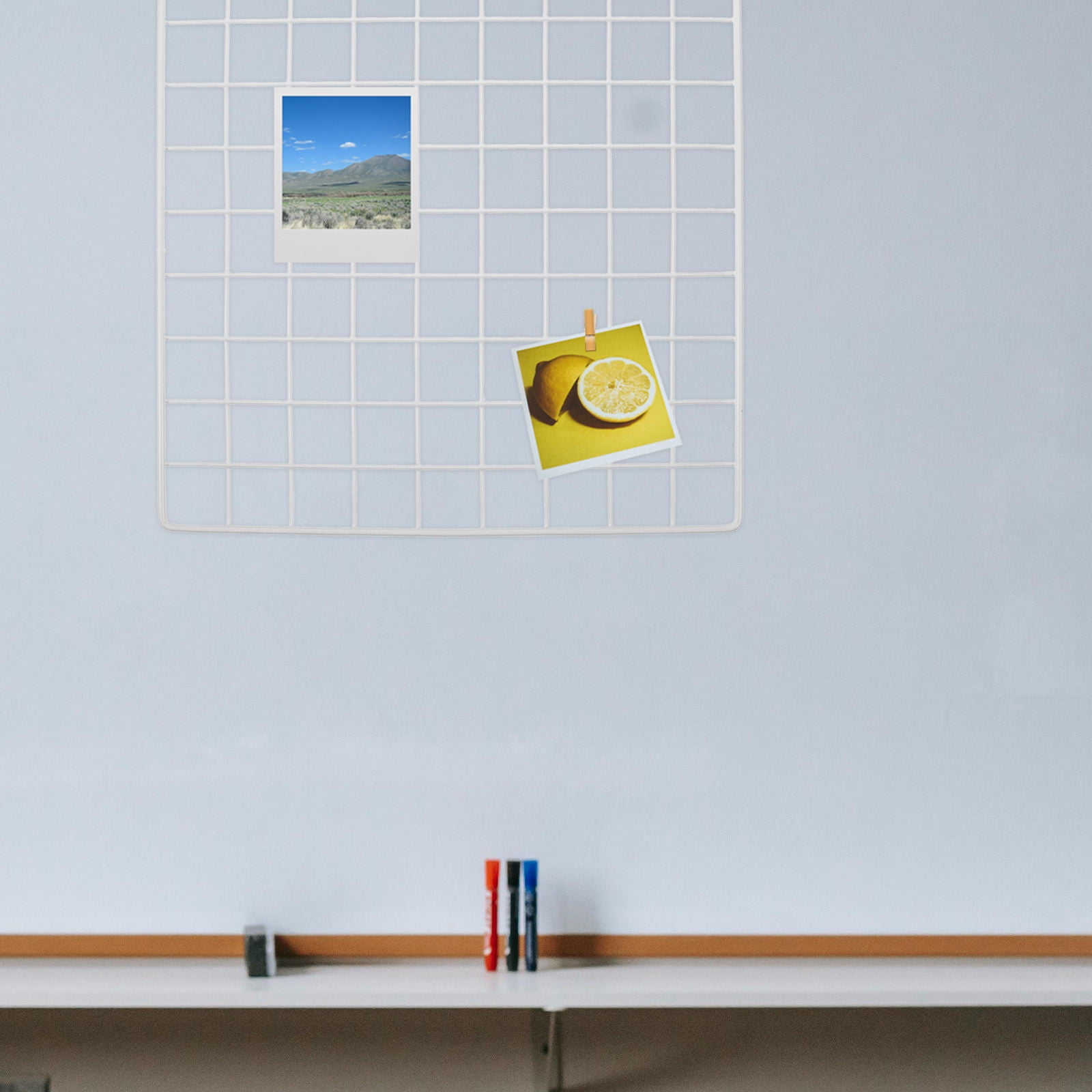 OUNONA Iron Grid Wall Panel Versatile Photo Display for Retail Spaces ...