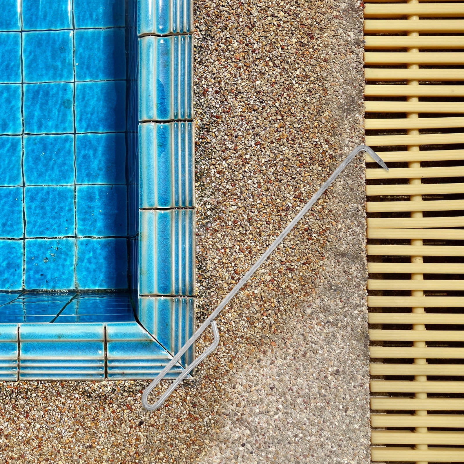 OUNONA Iron Skimmer Hook 40cm Manhole Hook Tool Swimming Pool Skimmer ...