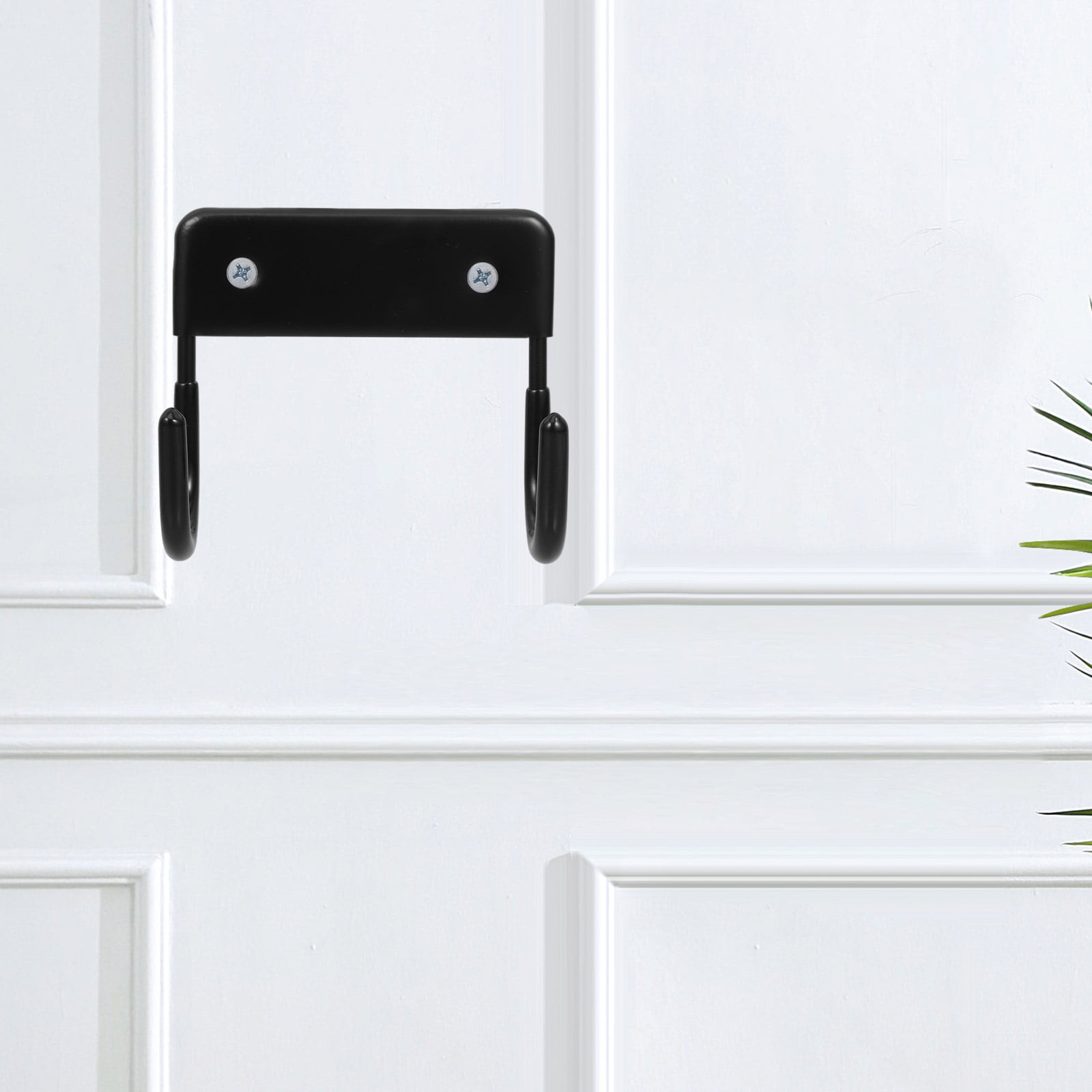 OUNONA Ironing Board Holder Wall Mount Black Metal Iron Board Hanger ...