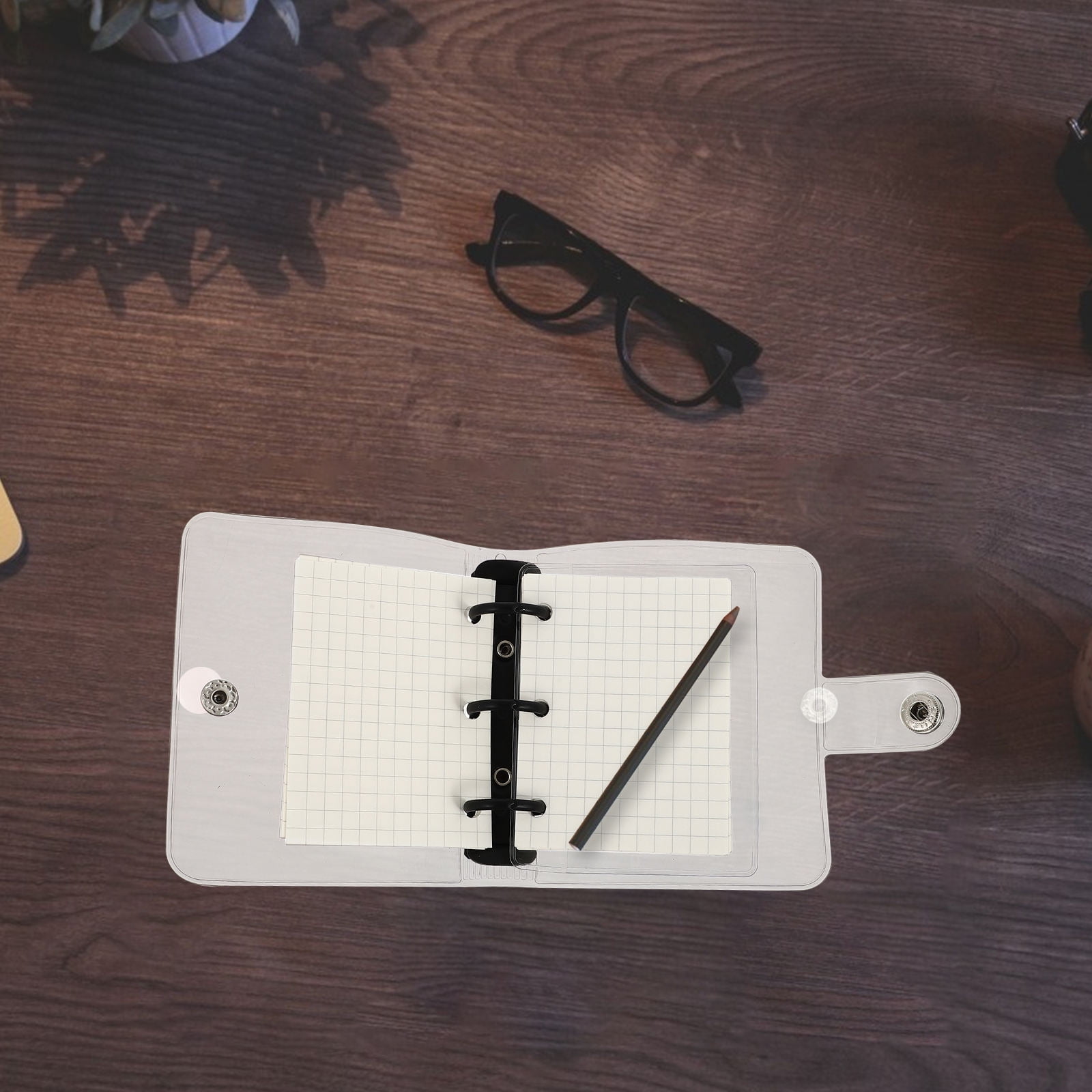 OUNONA Journal Diary Notepad Transparent PVC Notebook Student - Walmart.com