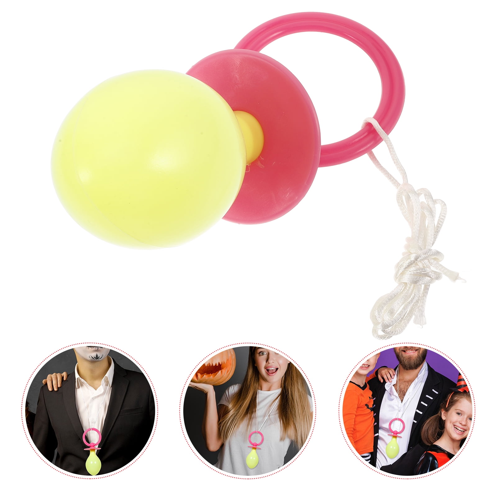 HOMOBABE Festive Design Pacifier Prop Plastic Pink For Adults 1Pcs 7.1x3.0x2.8in - Walmart.com