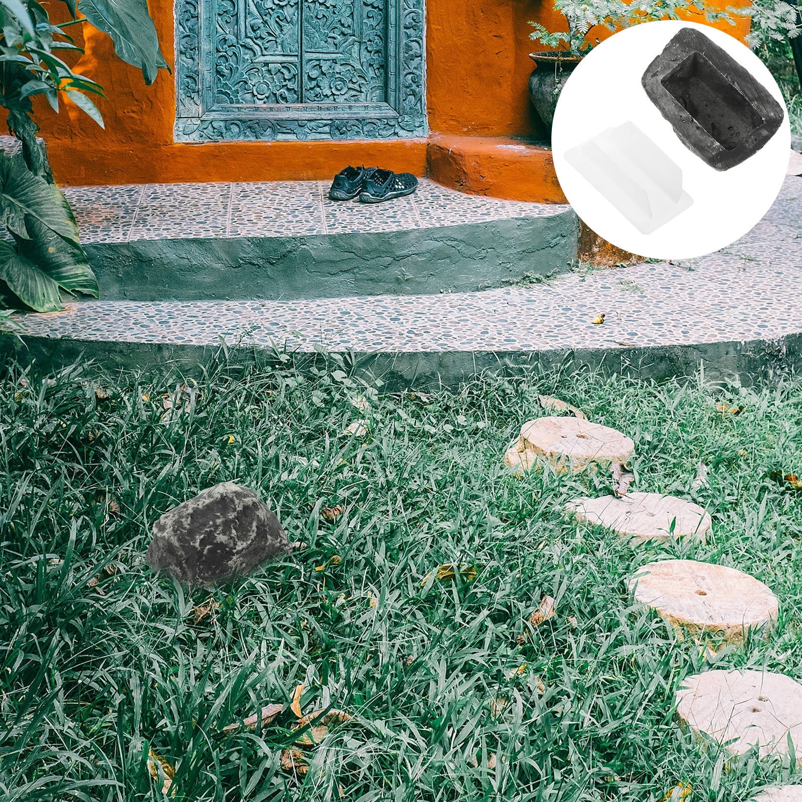 OUNONA Key Hider Outdoor Front Yard Decorations Garden Keys Hidden ...