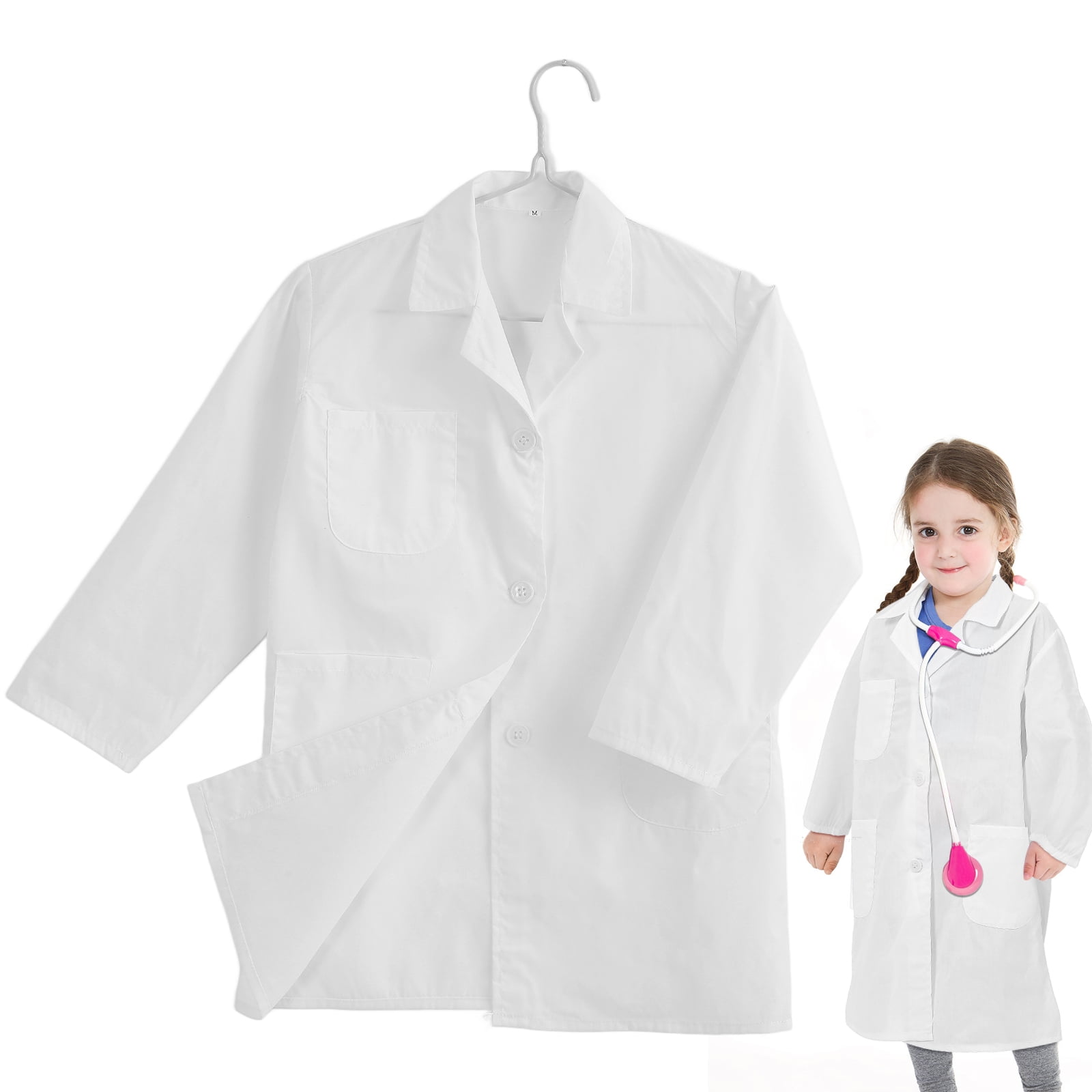 OUNONA Kids Lab Costume Coat Kids Scientist Coat Science Project Role ...