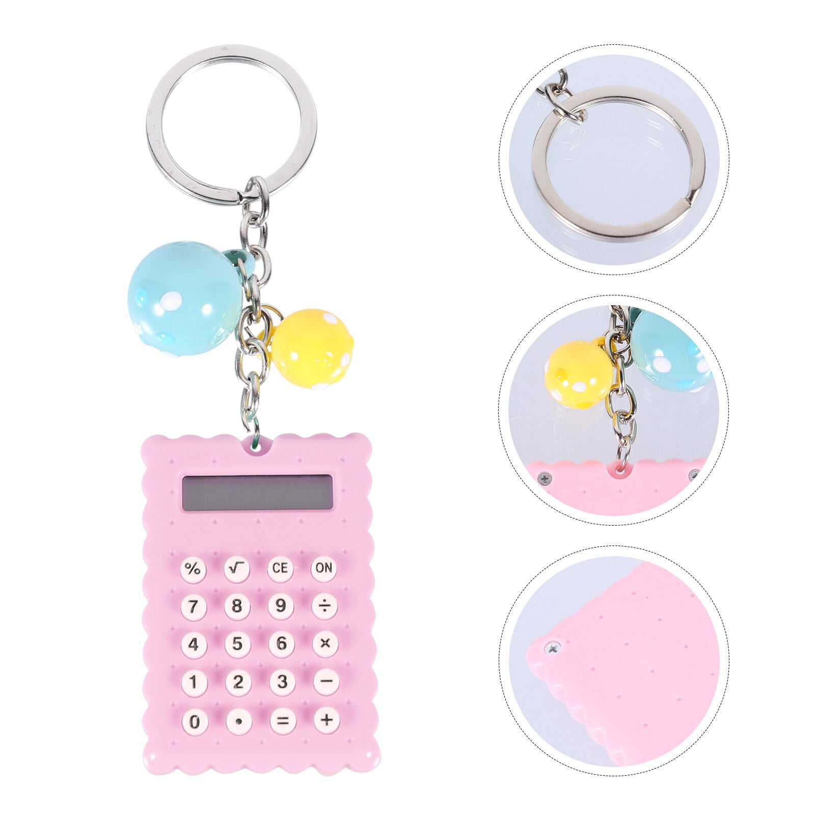 OUNONA Kids Mini Calculator Key Holder Calculator Child Student 5.50X3 ...